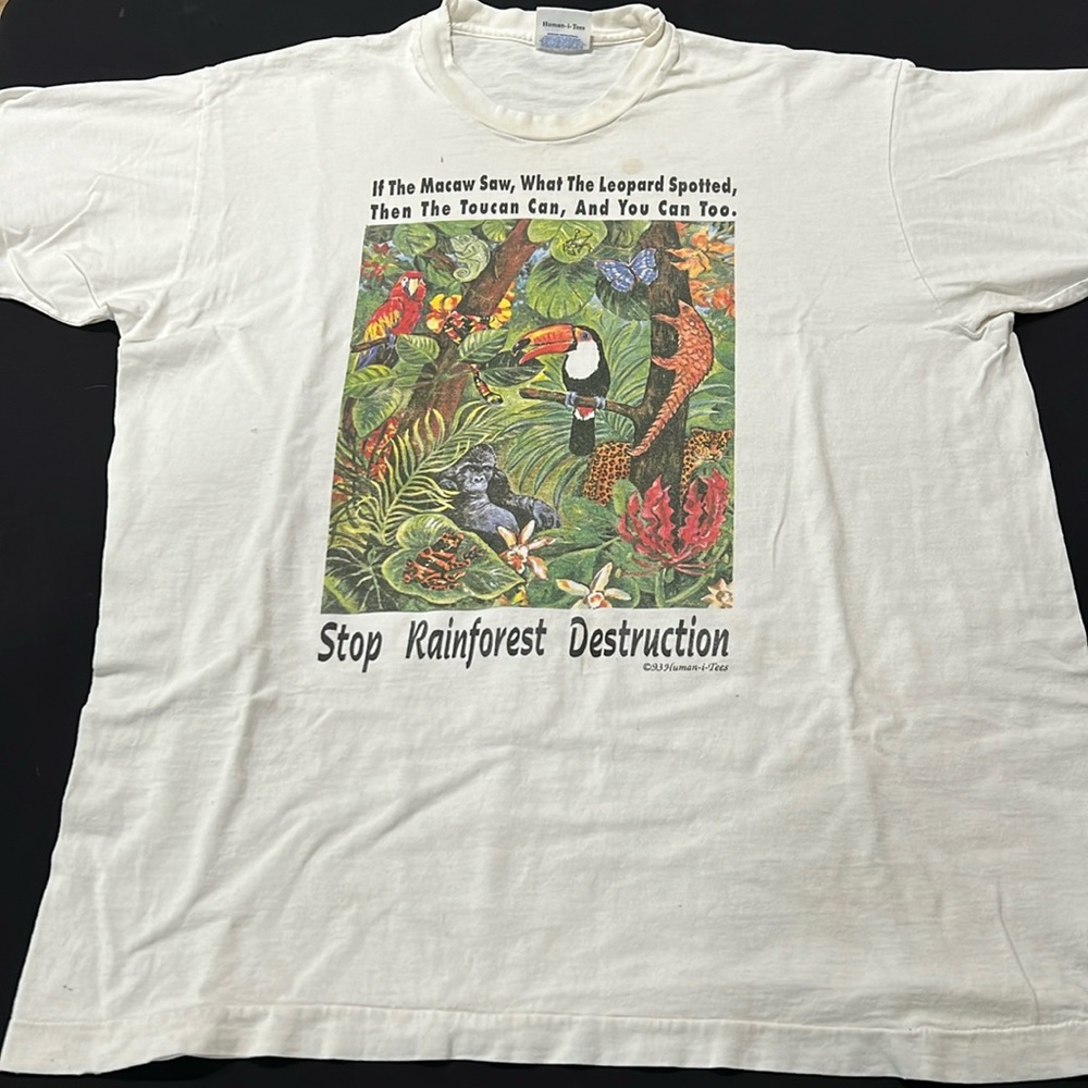 Vintage The Human-I-Tees . Single Stitch 90’s T Shirt - Gem